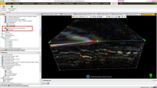 Exporting RGB Blend from Geoteric to Petrel®